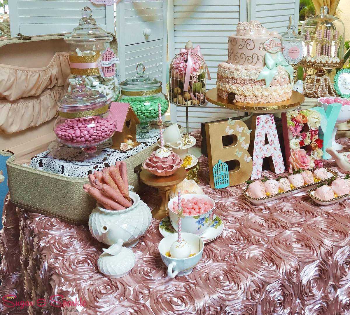 Vintage / Retro Baby Shower Party Ideas | Photo 1 of 16 | Catch My Party