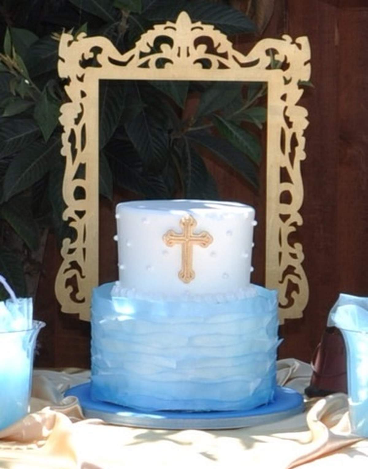 Angel themed baptism Baptism Party Ideas | Photo 9 of 21 | Catch My Party