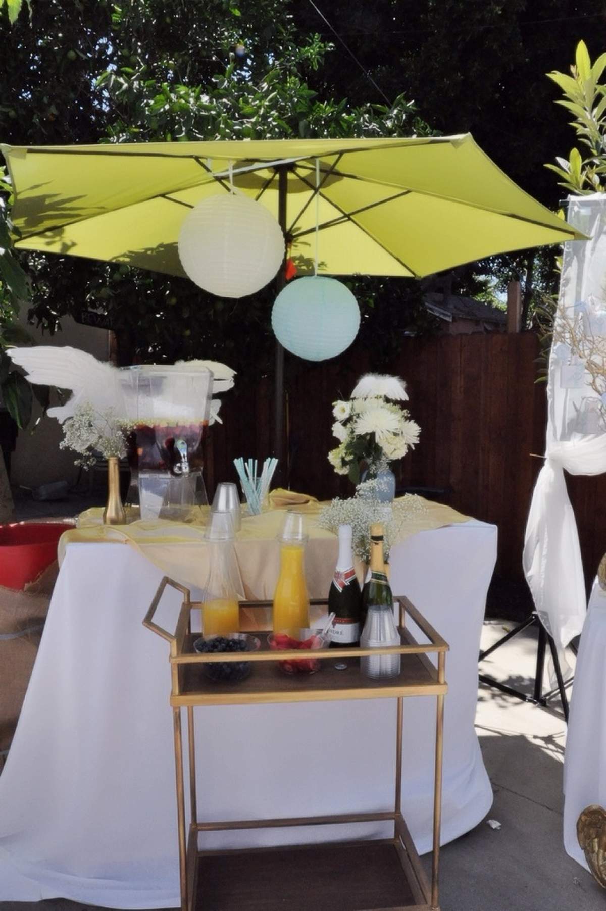 Angel themed baptism Baptism Party Ideas | Photo 9 of 21 | Catch My Party