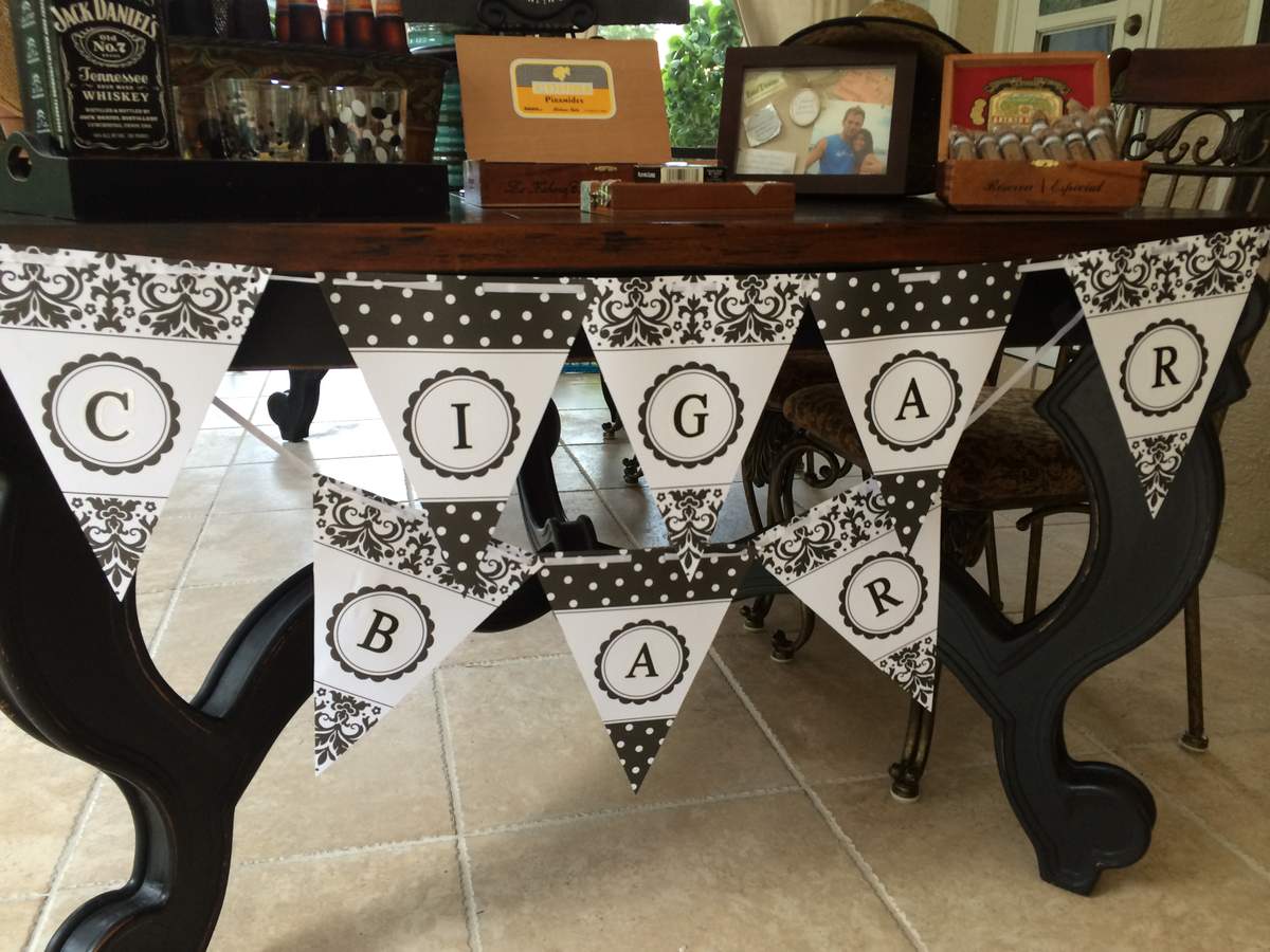 Cuban Theme - Havana Nights with Cigar and Whiskey Bar Birthday Party ...