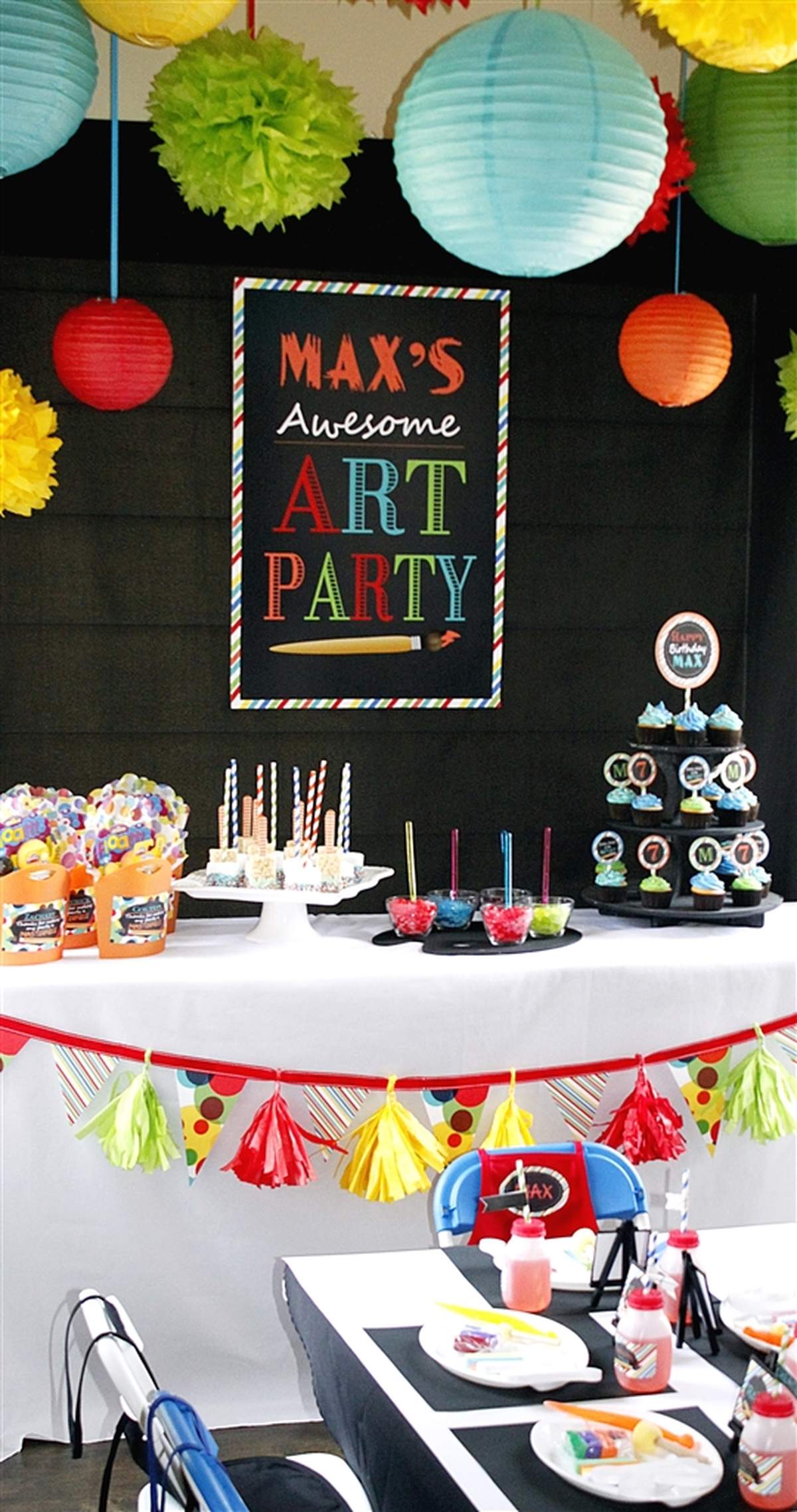 Art Birthday Party Ideas | Photo 1 of 28 | Catch My Party