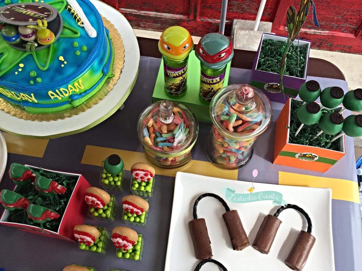 Teenage Mutant Ninja Turtles Birthday Party Ideas | Photo 1 of 14 ...