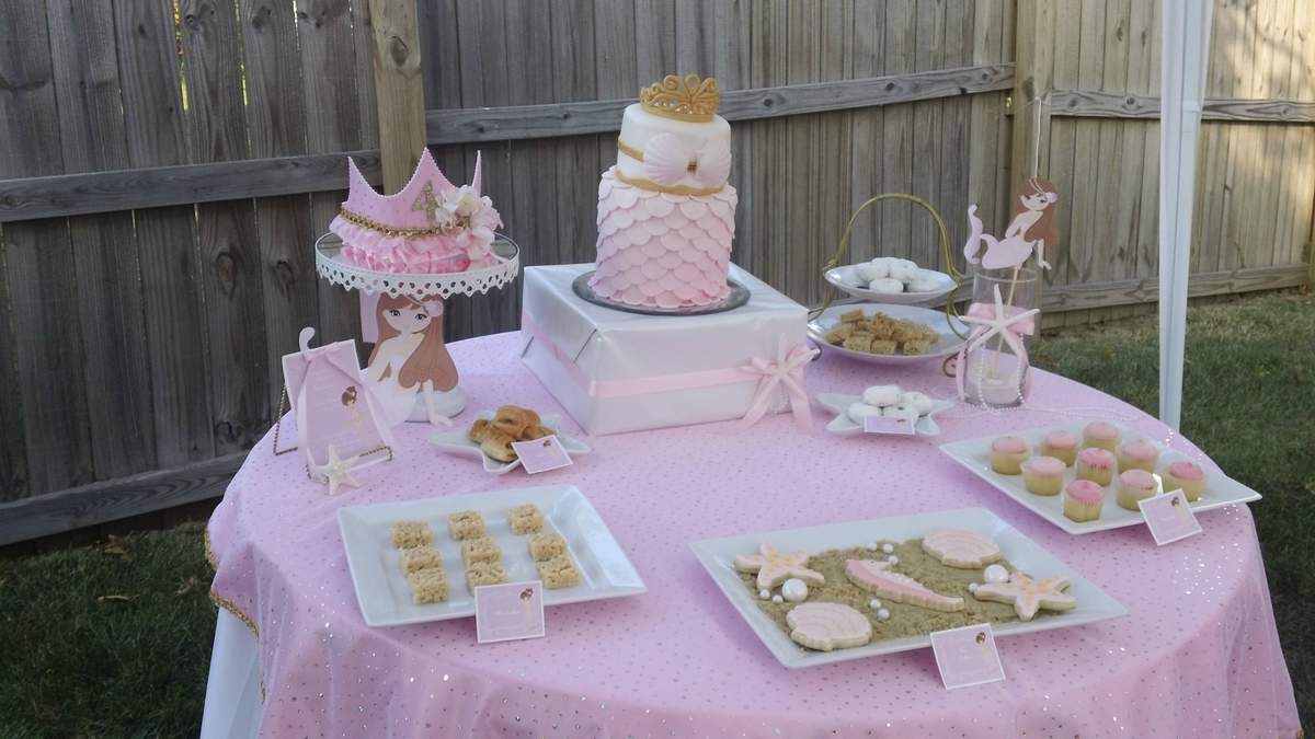 Princess Mermaid Birthday Party Ideas | Photo 1 of 24 | Catch My Party