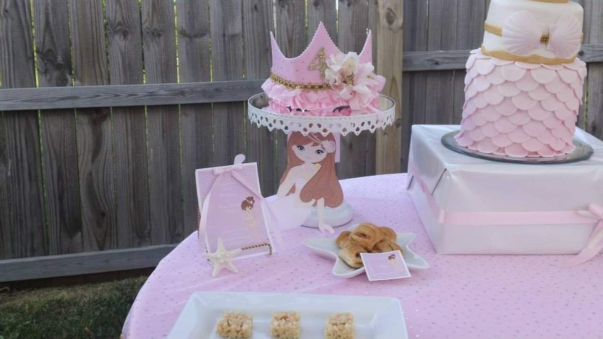 Princess Mermaid Birthday Party Ideas | Photo 1 of 24 | Catch My Party
