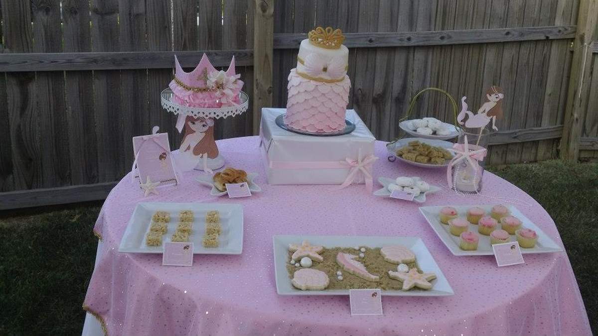 Princess Mermaid Birthday Party Ideas | Photo 1 of 24 | Catch My Party