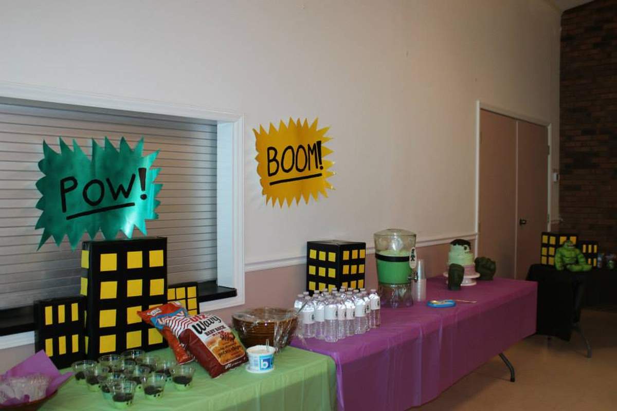 Hulk Birthday Party Ideas | Photo 3 of 10 | Catch My Party