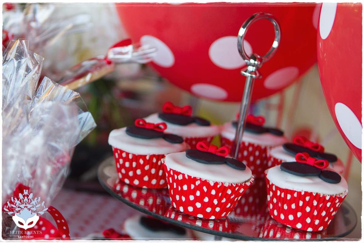 Mickey Mouse / Minnie Mouse, Red, White, Polka, Dots Birthday Party ...