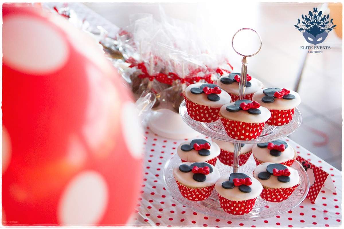 Mickey Mouse / Minnie Mouse, Red, White, Polka, Dots Birthday Party ...