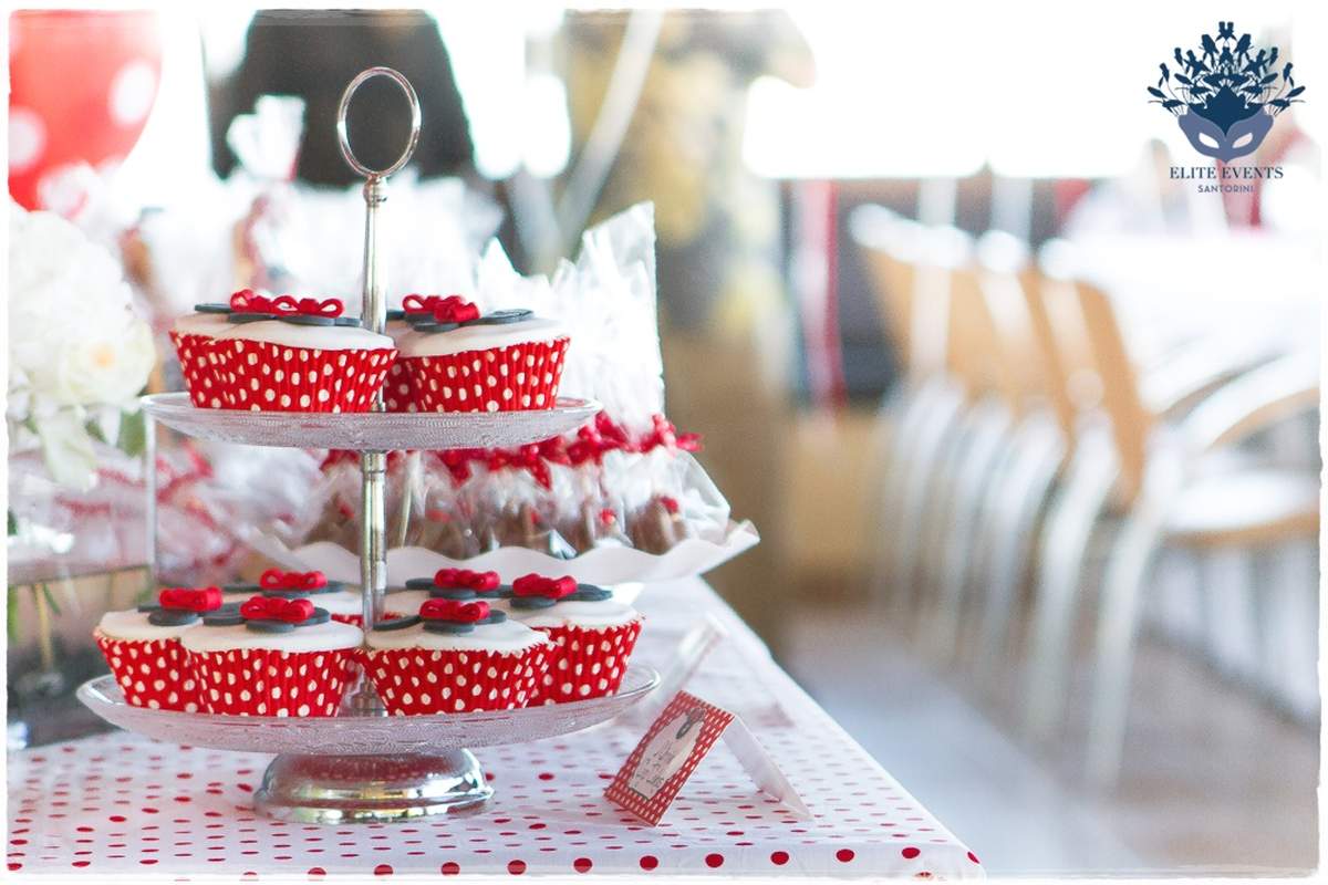Mickey Mouse / Minnie Mouse, Red, White, Polka, Dots Birthday Party ...