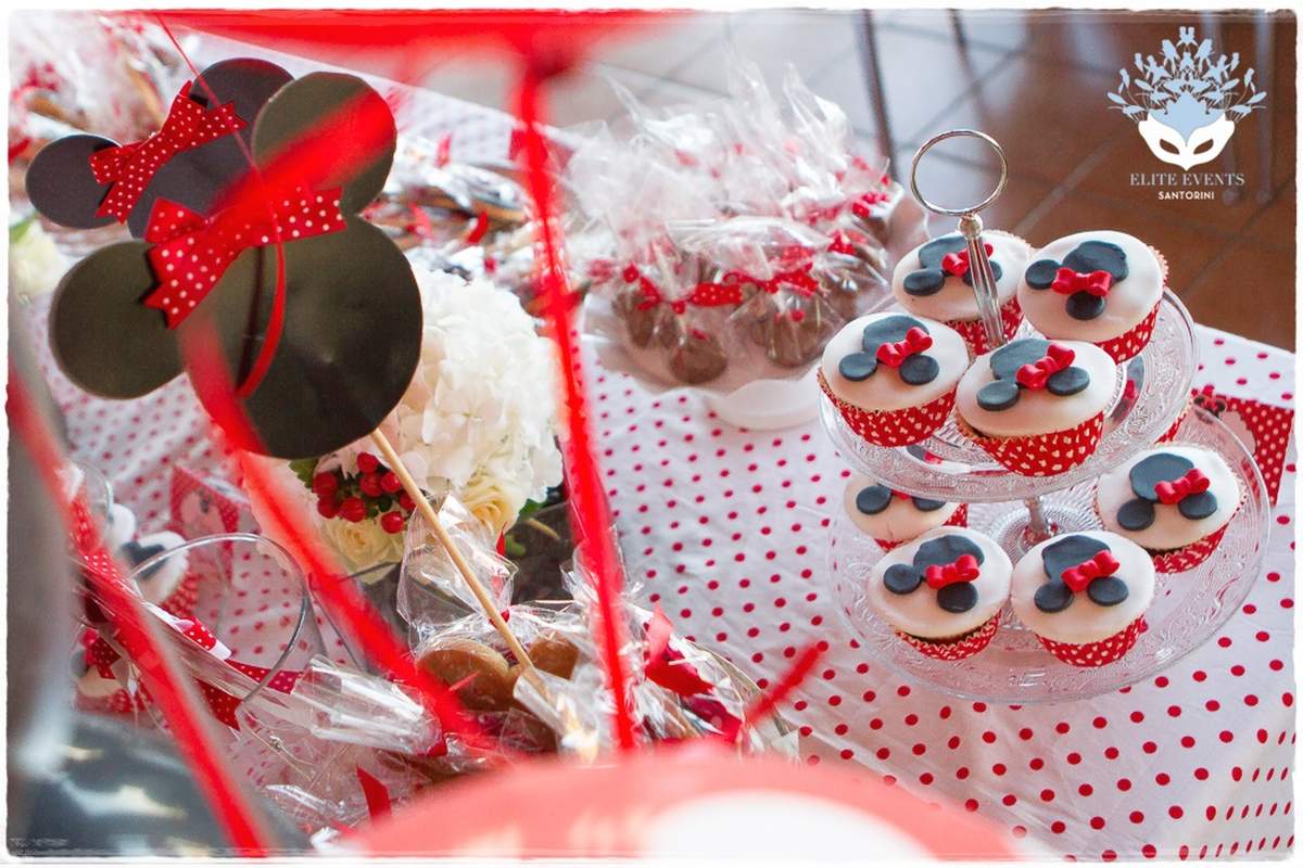 Mickey Mouse / Minnie Mouse, Red, White, Polka, Dots Birthday Party ...