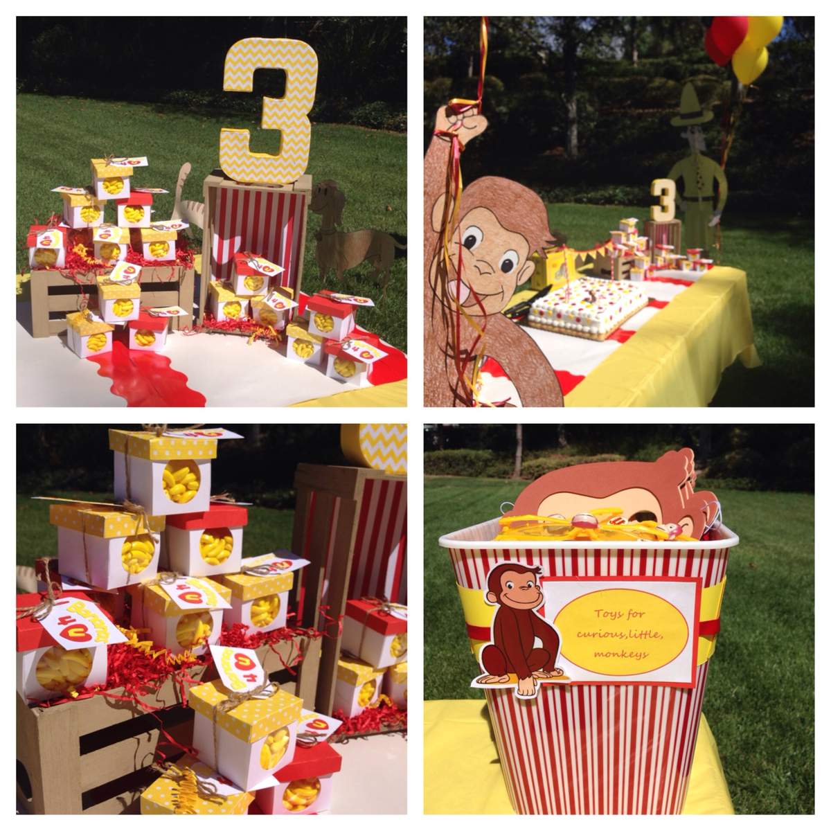 Curious George Birthday Party Ideas | Photo 3 of 7 | Catch My Party