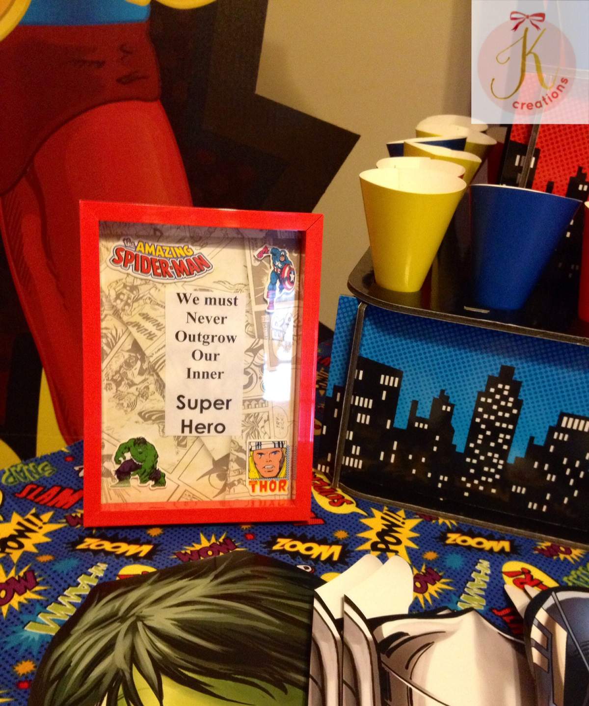 Super Hero Birthday Party Ideas | Photo 8 of 18 | Catch My Party