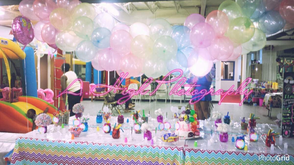 Rainbow Explosion Birthday Party Ideas | Photo 18 of 29 | Catch My Party