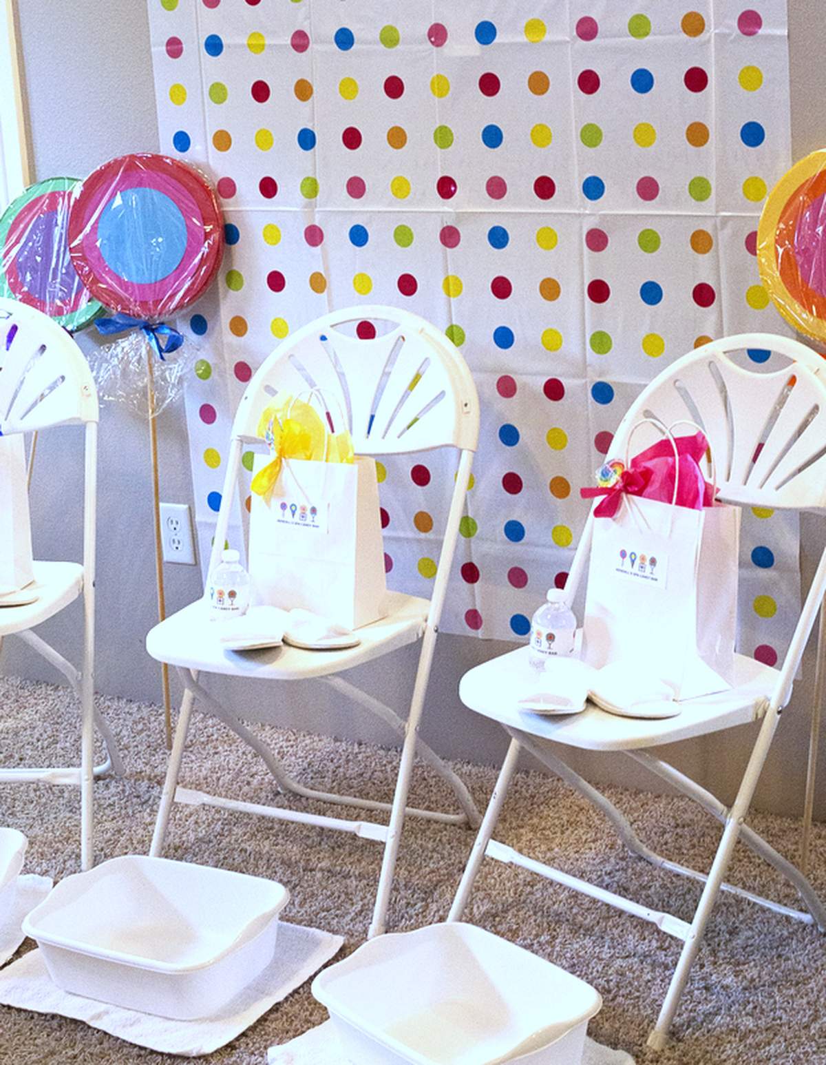 spa & candy Birthday Party Ideas | Photo 1 of 10 | Catch My Party