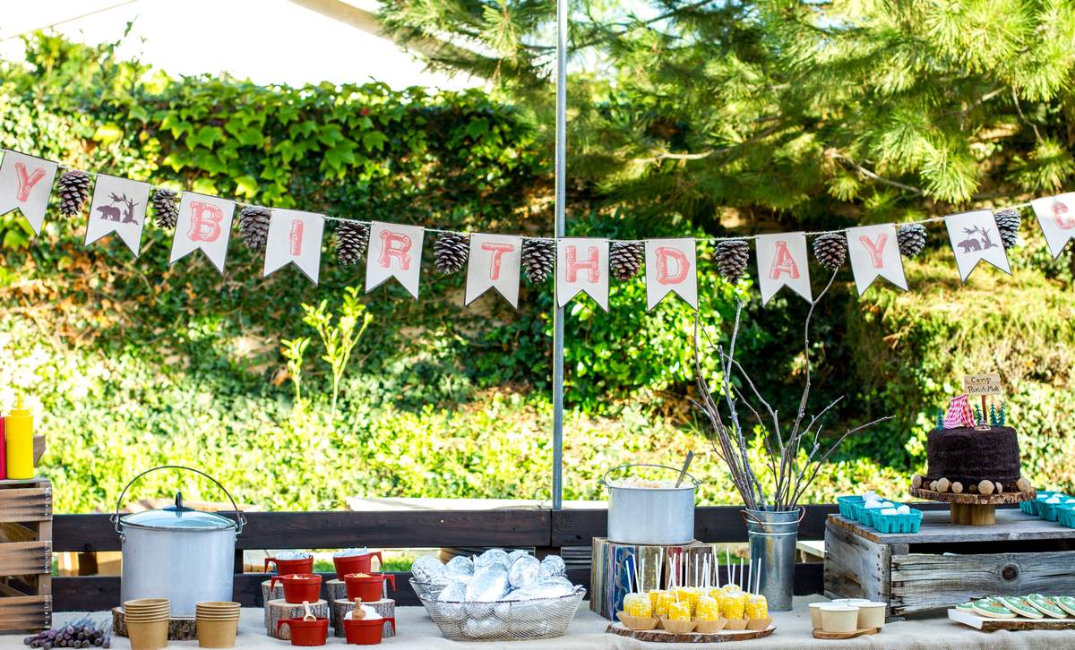 Camping / Summer Camp Birthday Party Ideas | Photo 10 of 47 | Catch My ...