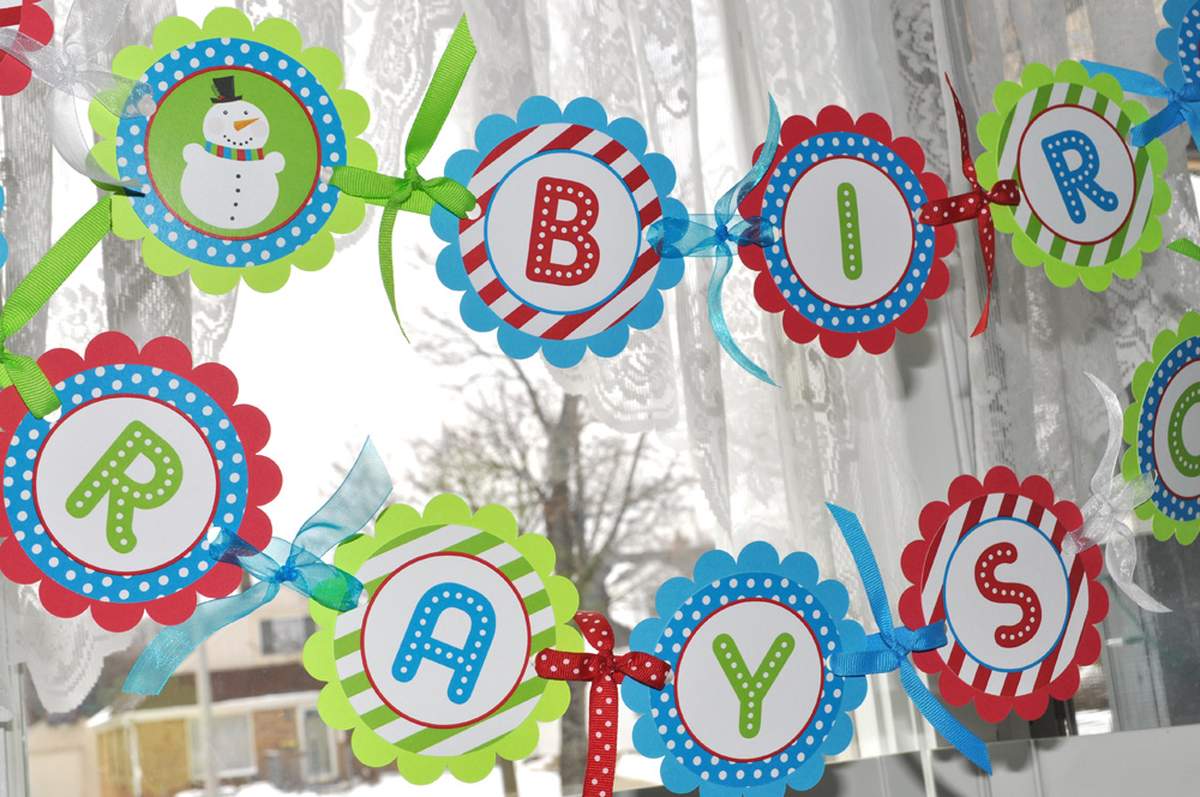 Snowman Birthday Party Ideas | Photo 3 of 10 | Catch My Party