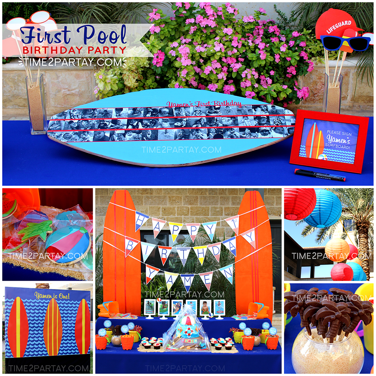 Pool Birthday Party Ideas | Photo 10 of 32 | Catch My Party