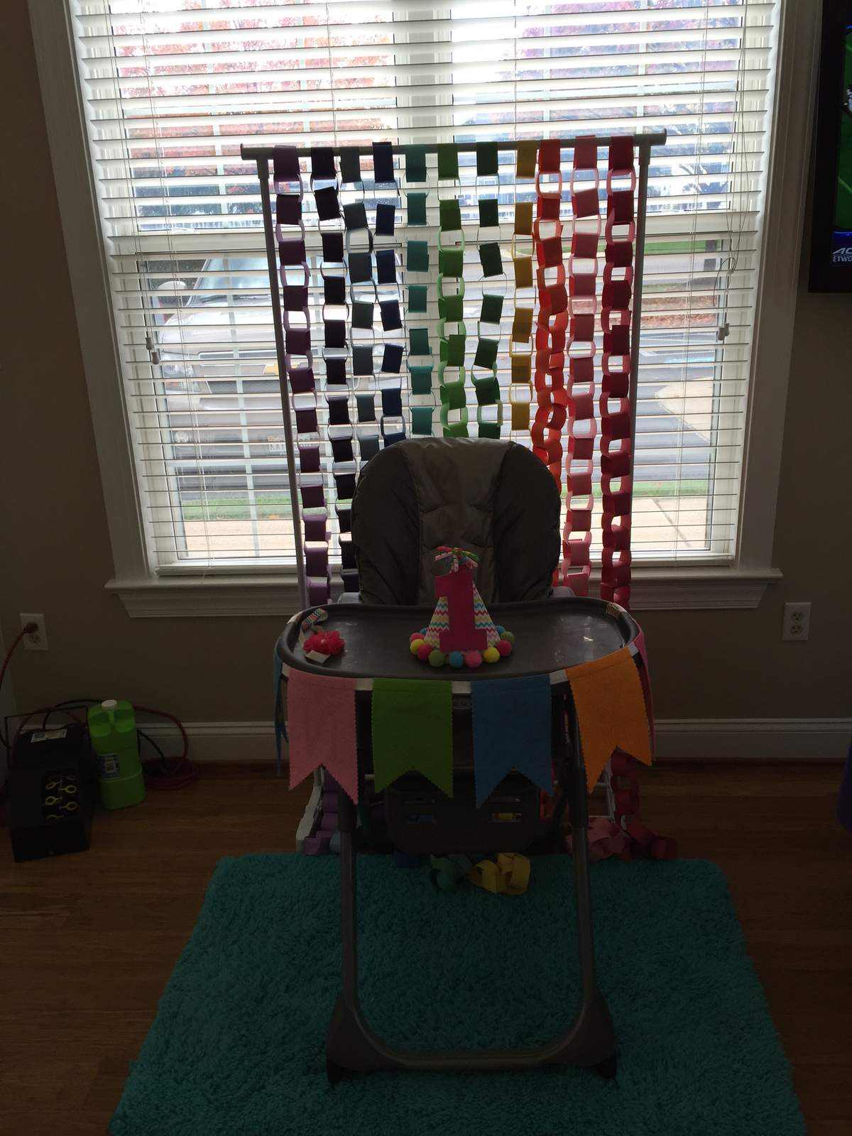 Rainbow chevron Birthday Party Ideas | Photo 17 of 28 | Catch My Party