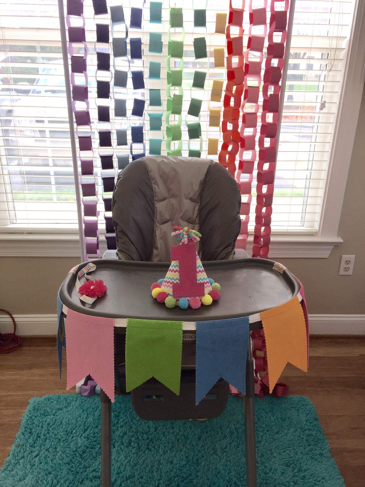 Rainbow chevron Birthday Party Ideas | Photo 17 of 28 | Catch My Party
