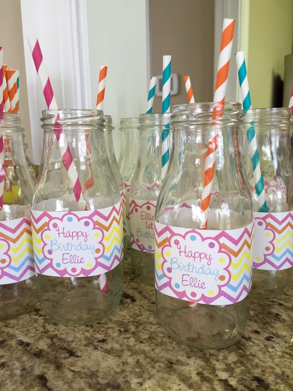 Rainbow chevron Birthday Party Ideas | Photo 17 of 28 | Catch My Party