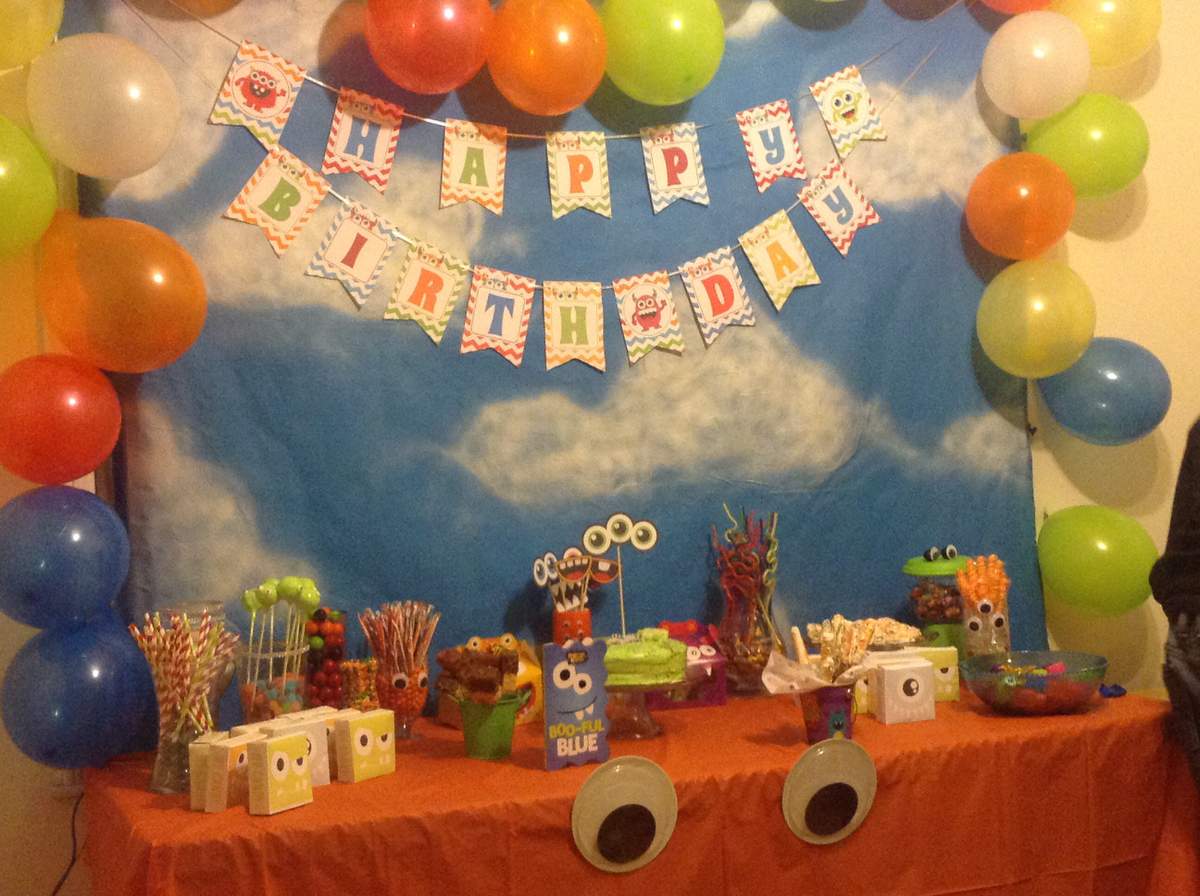 Monsters Birthday Party Ideas | Photo 1 of 13 | Catch My Party