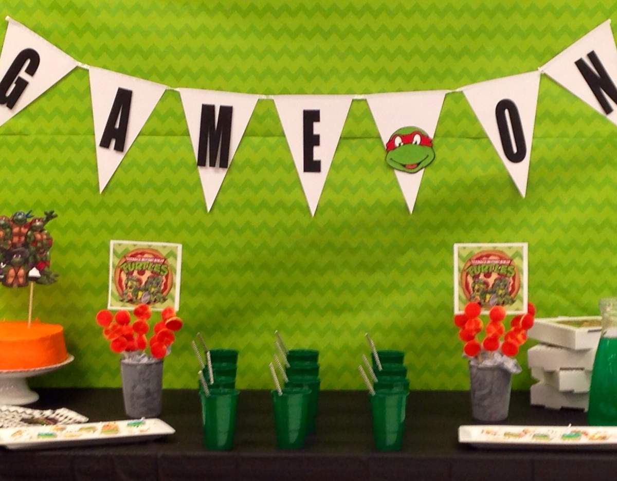 Teenage Mutant Ninja Turtles / Birthday "TMNT Gaming Party" | Catch My ...