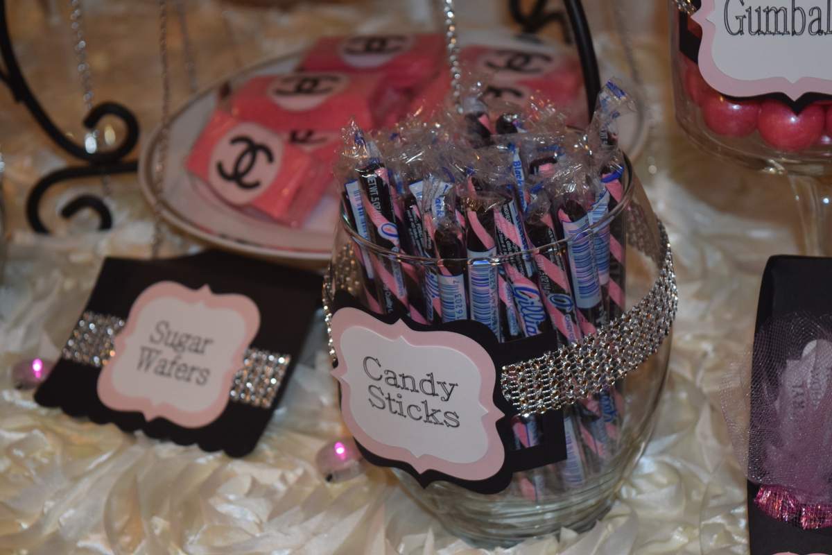 Coco Chanel Inspired Birthday Party Ideas | Photo 22 of 24 | Catch My Party
