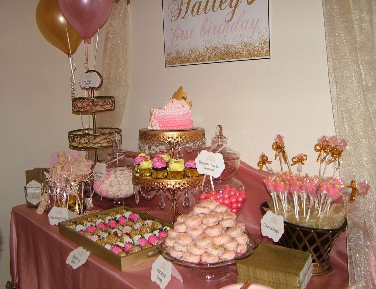 Pink & Gold Princess Birthday Party Ideas | Photo 1 of 23 | Catch My Party