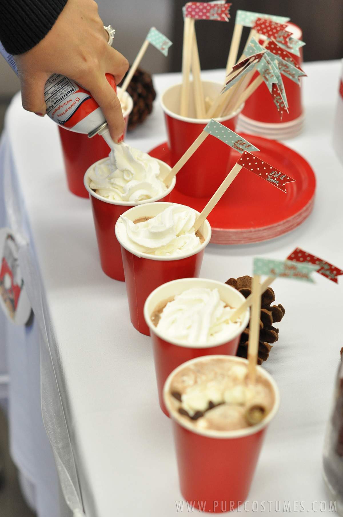 Hot Cocoa Bar Christmas/Holiday Party Ideas | Photo 1 of 23 | Catch My ...