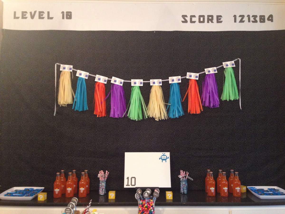 Retro Video Game Birthday Party Ideas | Photo 1 of 20 | Catch My Party