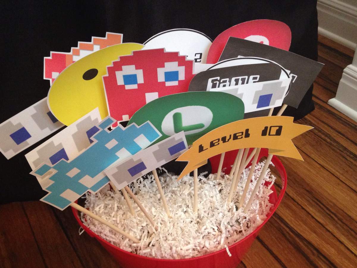 Retro Video Game Birthday Party Ideas | Photo 10 of 20 | Catch My Party