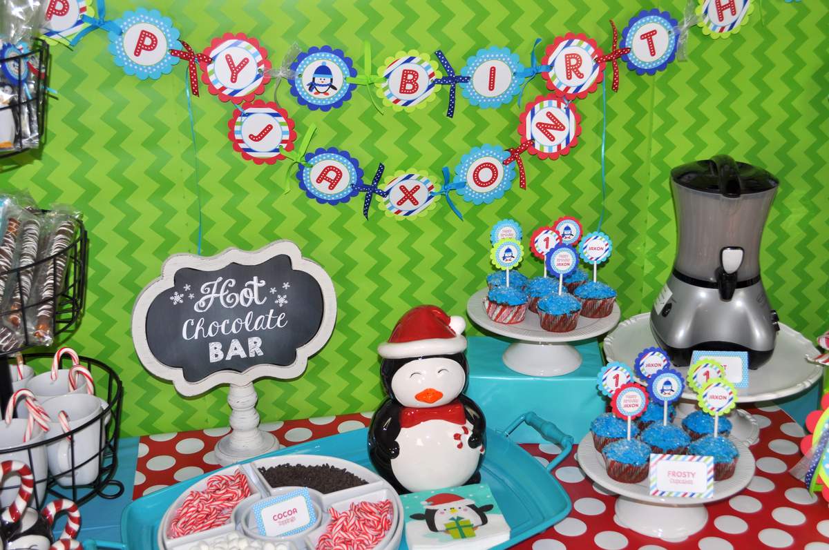Penguin Birthday Winter One Derland Birthday Party Ideas Photo 1 Of penguin-birthday-winter-one-derland-birthday-party-ideas-photo-1-of