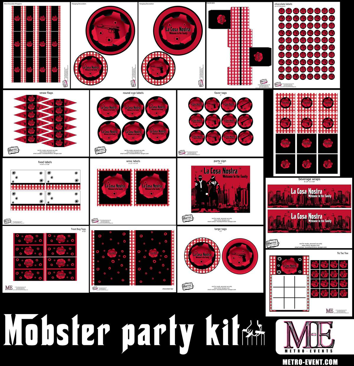 Mobster Party Birthday Party Ideas | Photo 1 of 30 | Catch My Party