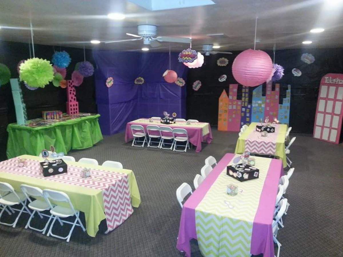Girl Super Hero Birthday Party Ideas | Photo 1 of 13 | Catch My Party