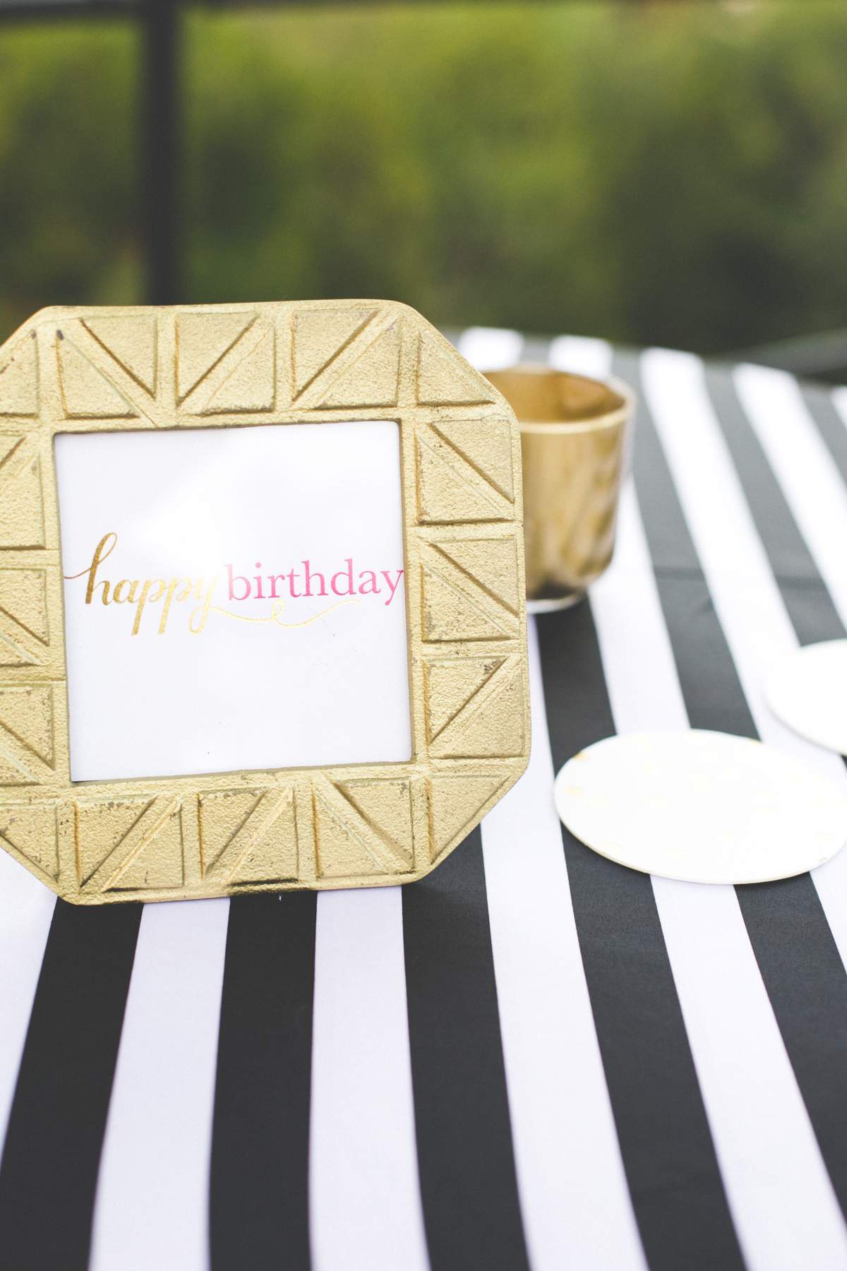Stripes & Glitter Birthday Party Ideas | Photo 2 of 67 | Catch My Party