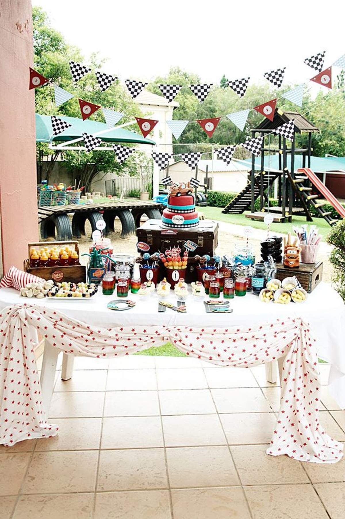 Car themed party Birthday Party Ideas | Photo 3 of 13 | Catch My Party