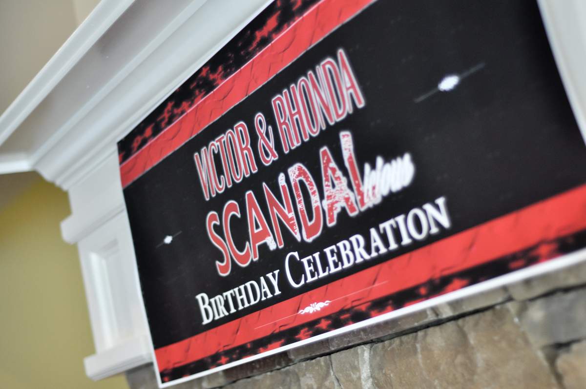 Scandal TV Series Birthday Party Ideas | Photo 1 of 32 | Catch My Party