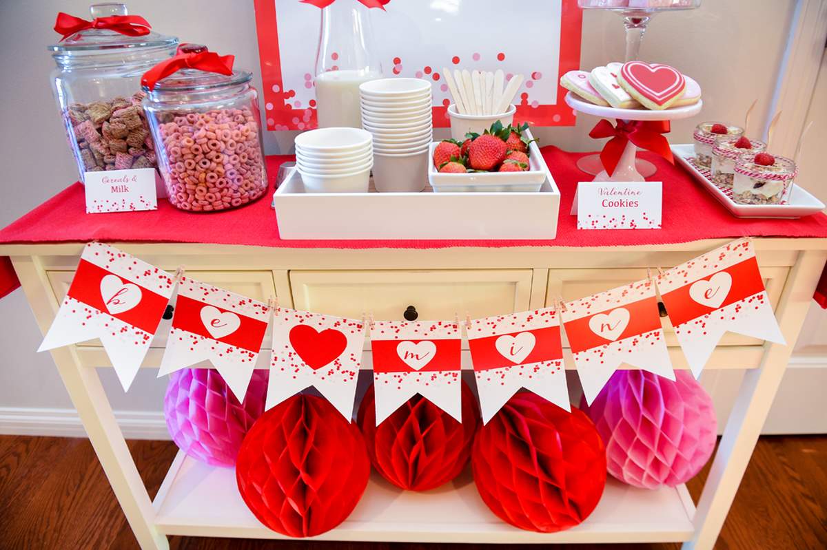 Valentine Breakfast Valentine's Day Party Ideas | Photo 1 of 25 | Catch ...