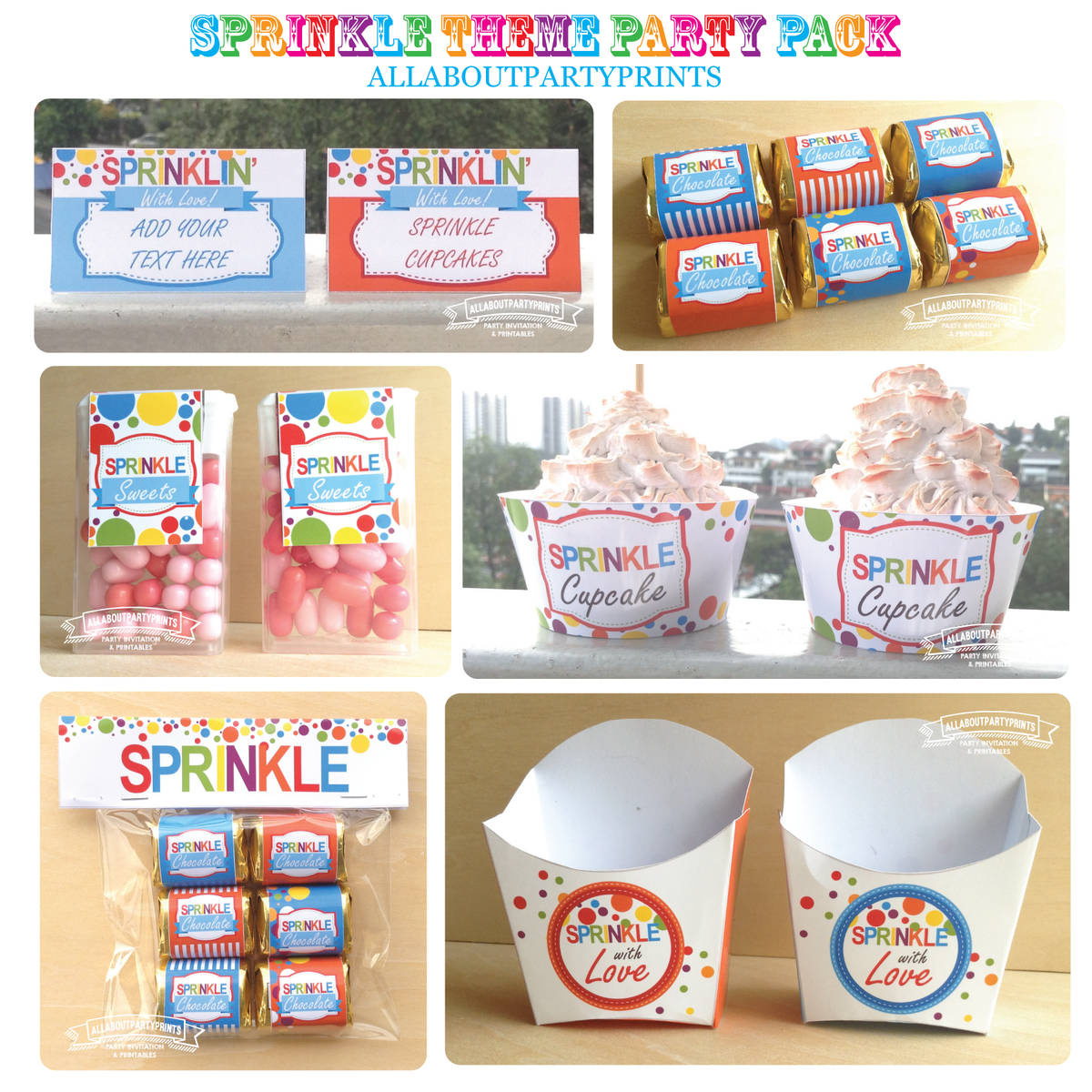 Sprinkle theme party Birthday Party Ideas | Photo 2 of 2 | Catch My Party
