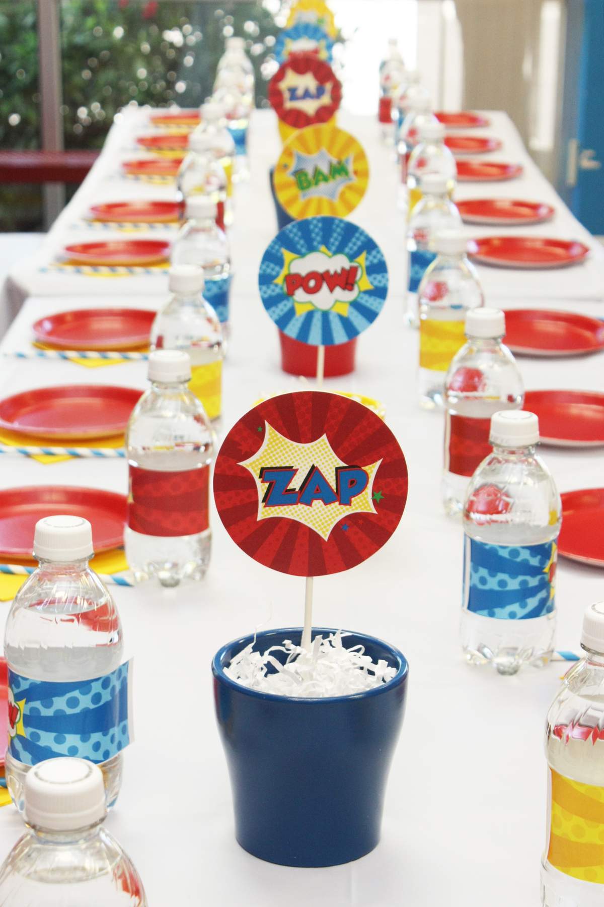 Superheroes Birthday Party Ideas | Photo 11 of 11 | Catch My Party