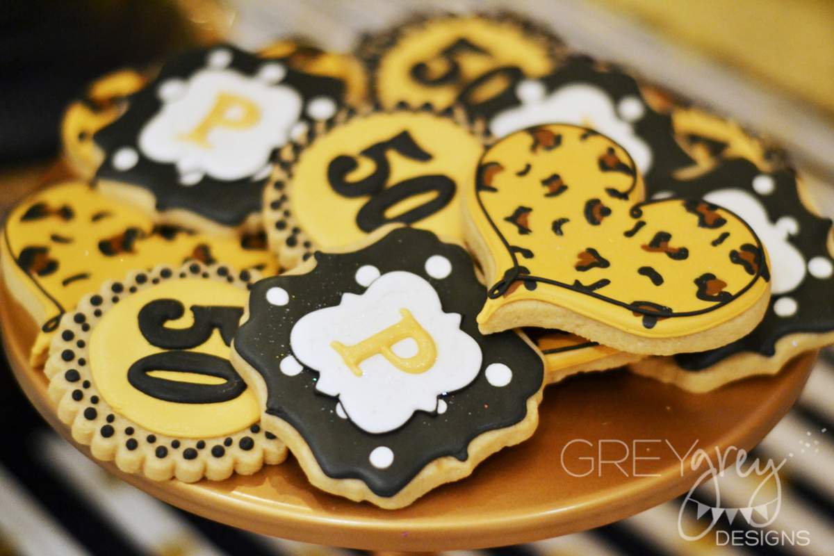 Black and Gold, Leopard Skin Birthday Party Ideas | Photo 2 of 44 ...