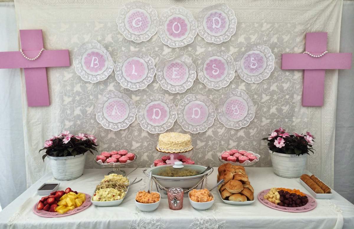 Pink & Pearl / Baptism "Addy's Baptism" | Catch My Party