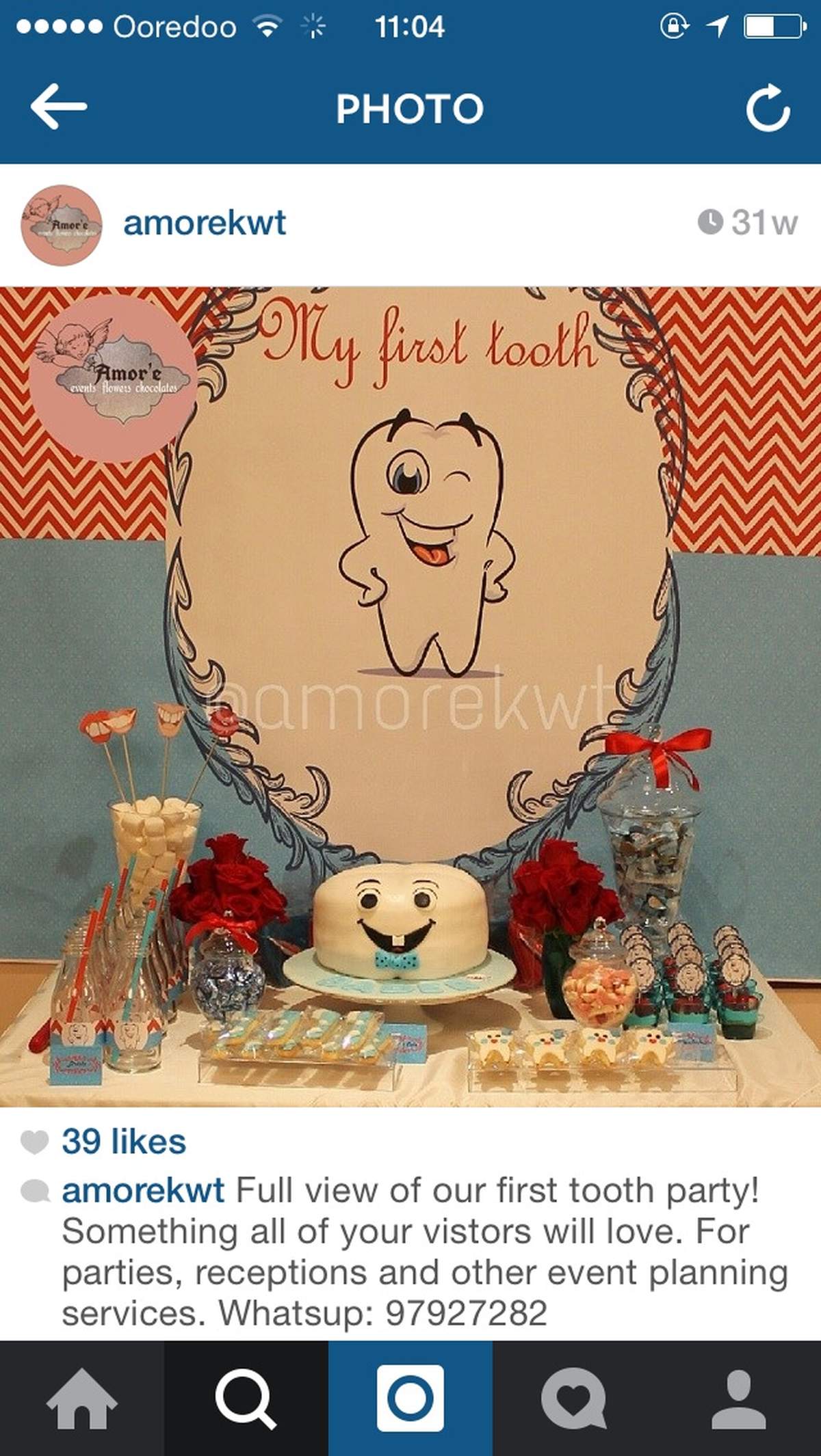 Teeth Teething party Party Ideas | Photo 3 of 10 | Catch My Party