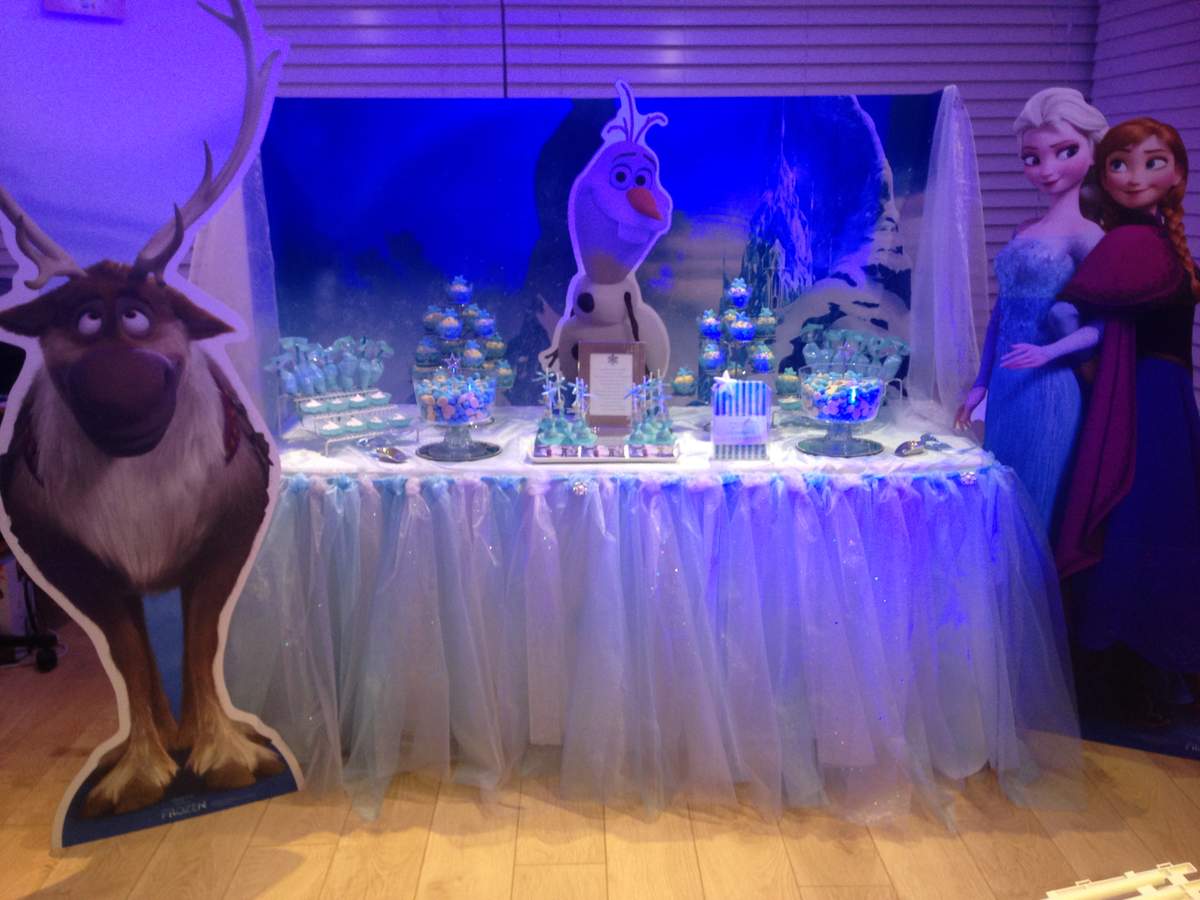 Frozen Kids Mini Candy and Desert Buffet Party Ideas | Photo 2 of 3 ...