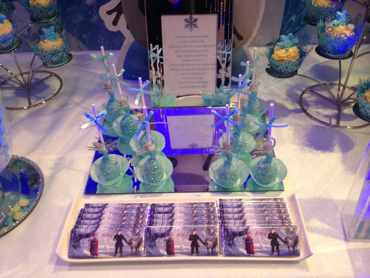 Frozen Kids Mini Candy and Desert Buffet Party Ideas | Photo 2 of 3 ...