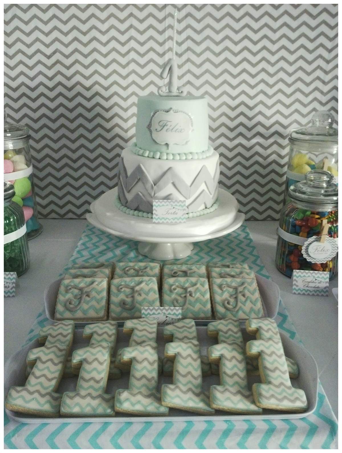 Chevron Birthday Party Ideas | Photo 3 of 11 | Catch My Party
