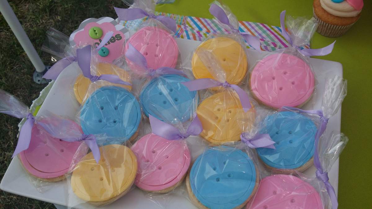cute as a button Baby Shower Party Ideas | Photo 5 of 14 | Catch My Party