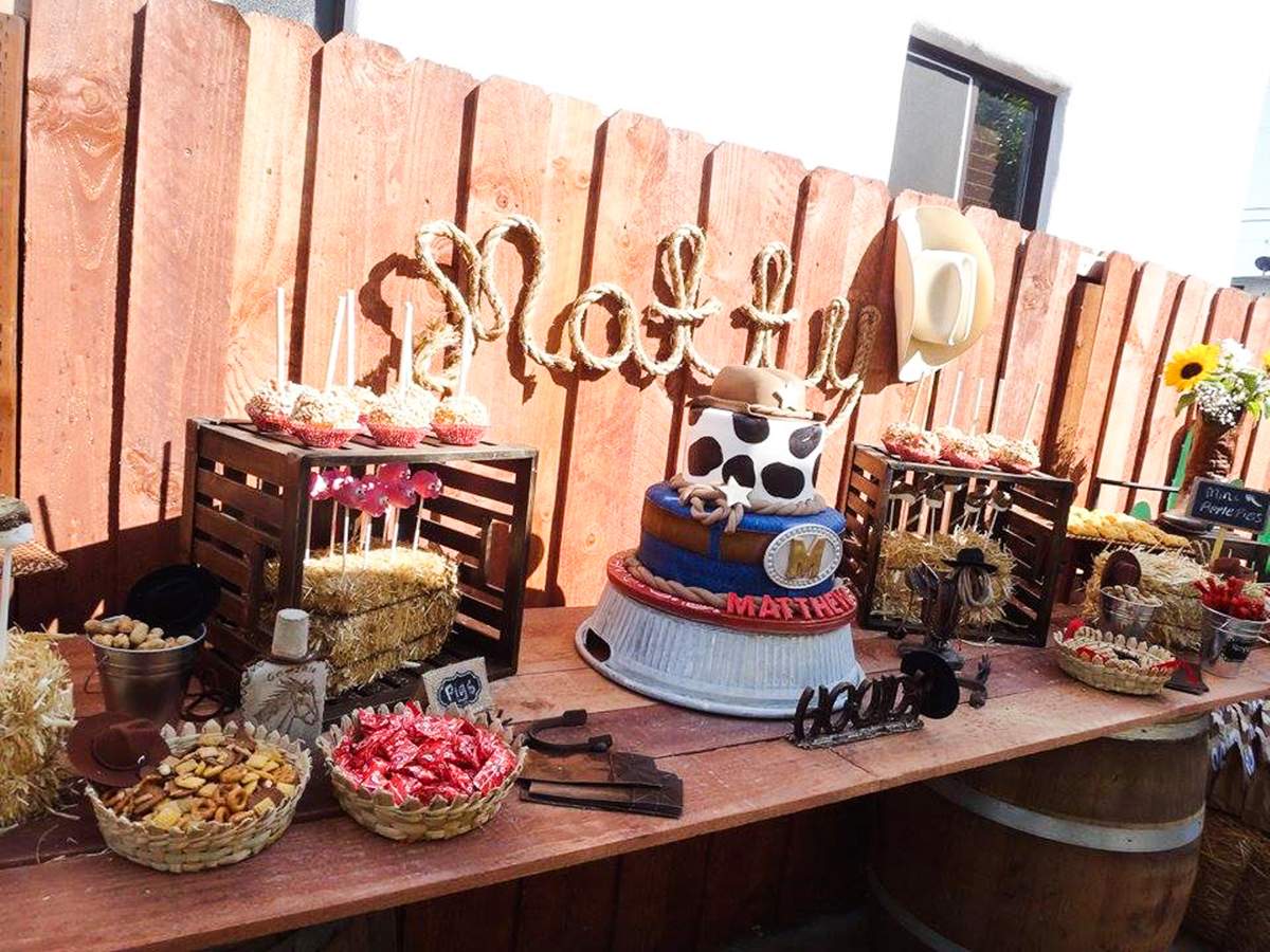 Cowboy Birthday Party Ideas | Photo 20 of 49 | Catch My Party