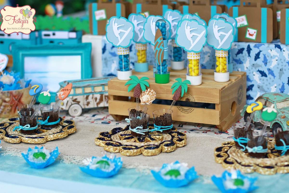 Surf Birthday Party Ideas | Photo 6 of 24 | Catch My Party