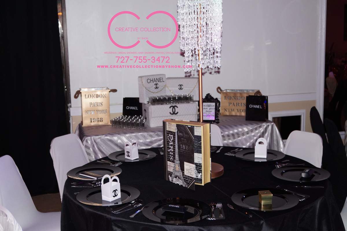 Parisian / Chanel Party Birthday Party Ideas | Photo 20 of 44 | Catch ...